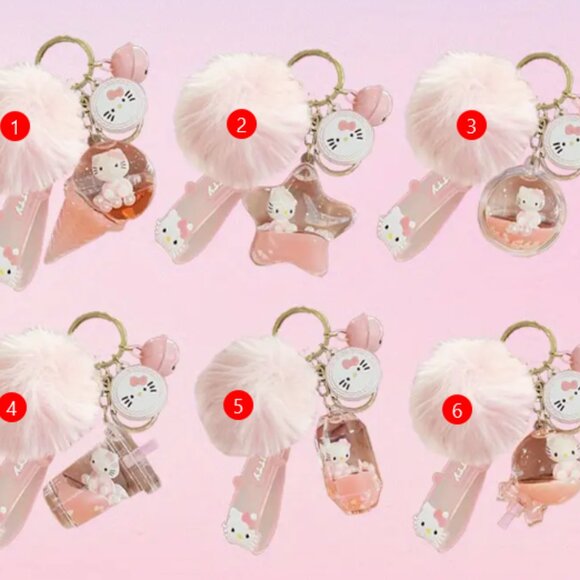 Accessories | Hello Kitty Sand Art Lava Keychains You Choose | Poshmark